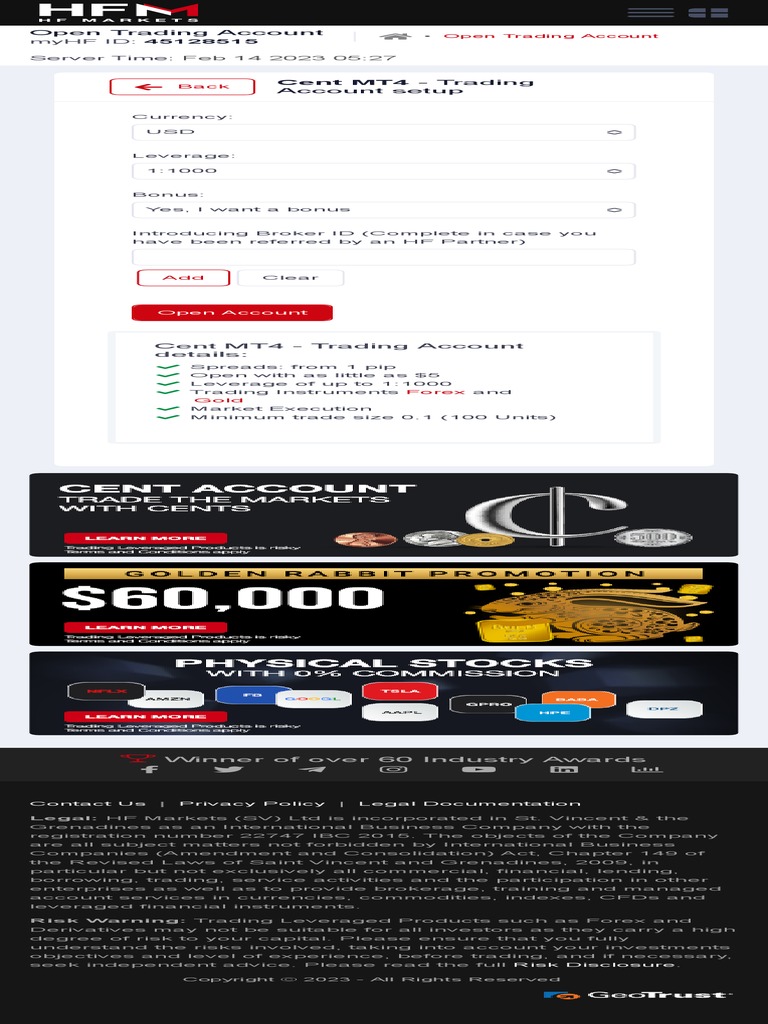 myHF HFM Broker PDF | PDF