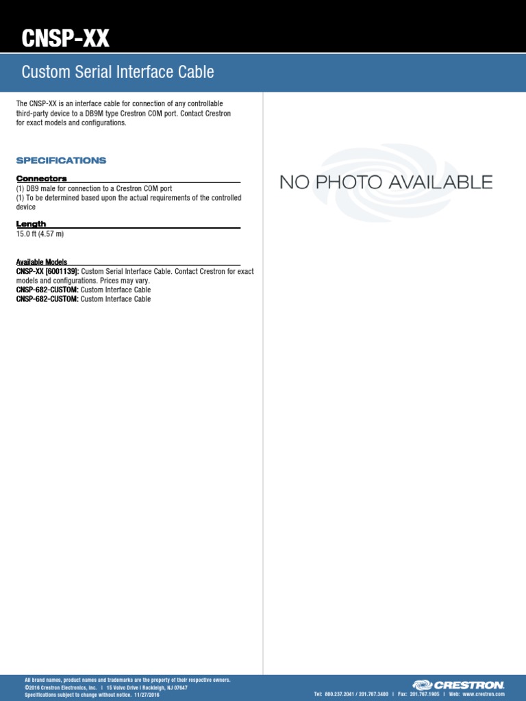 A1 Crestron CNSP-XX PDF | PDF | Computers