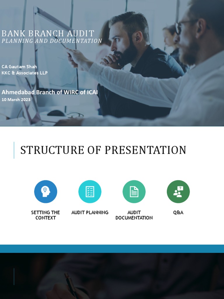 Bank Branch Audit - Planning, Documentation - 10.3.23 PDF | PDF | Audit | Banks