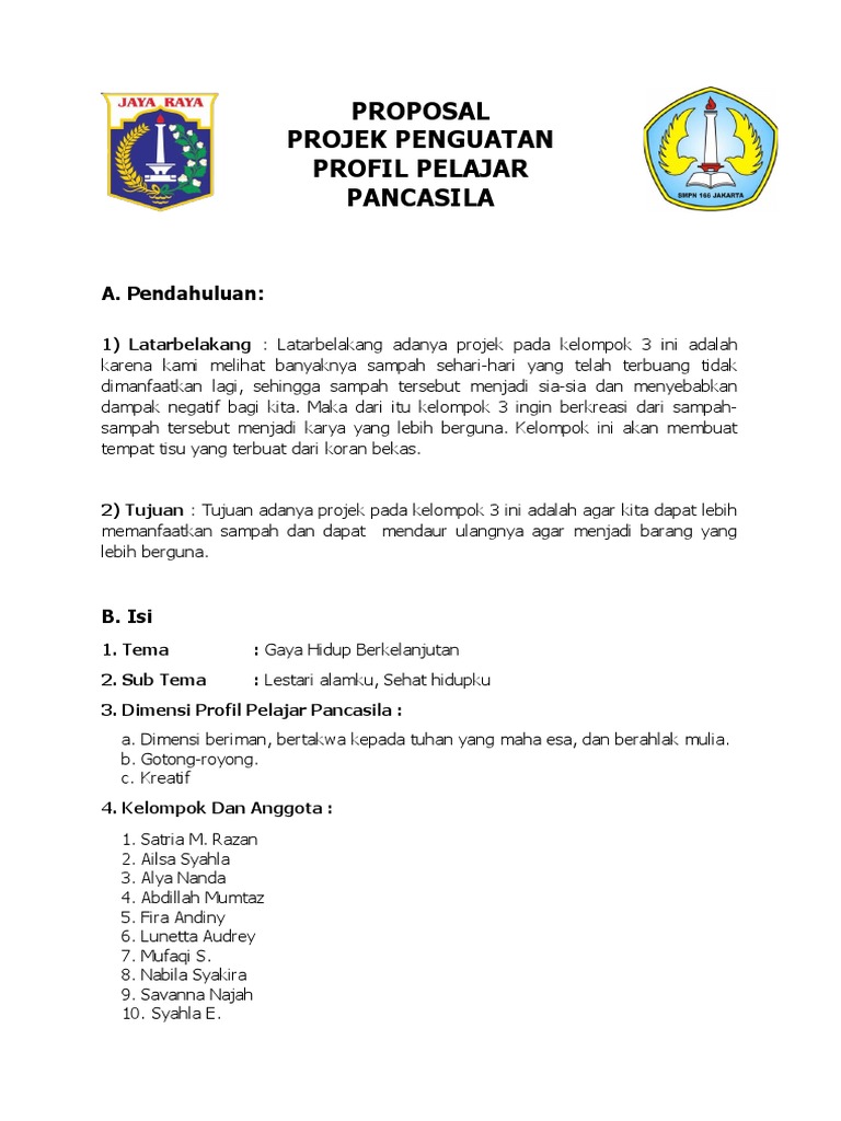 Proposal Kel 3 | PDF | Perjalanan