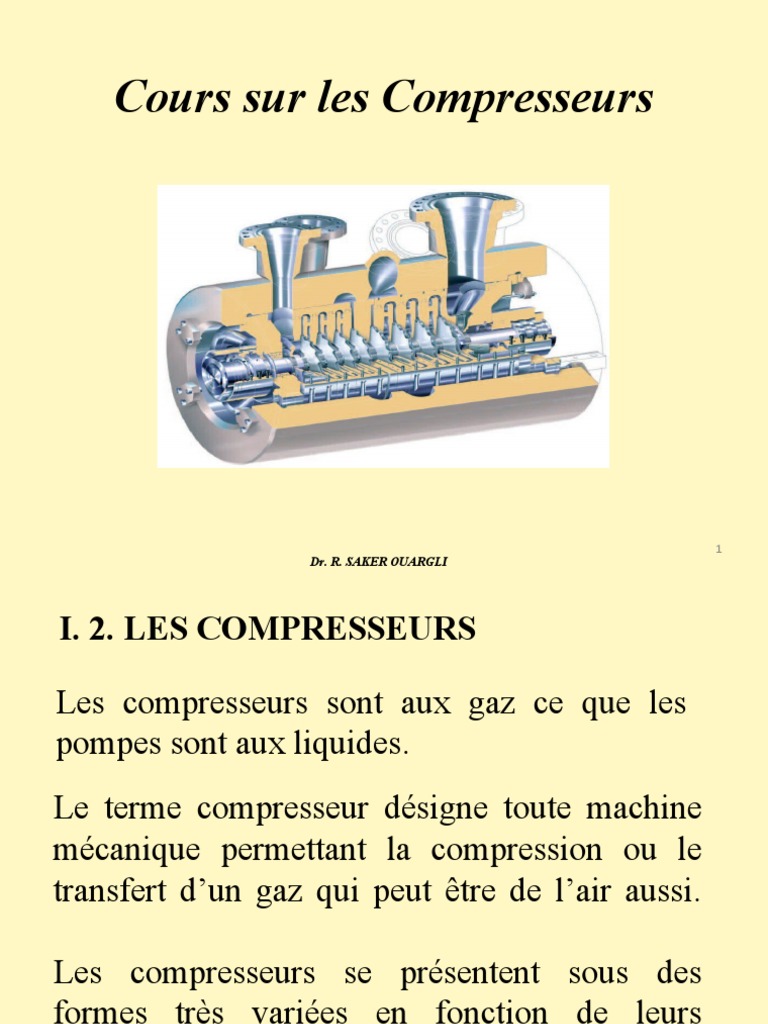 Cours Sur Les Compresseurs | PDF | Piston | Turbomachine