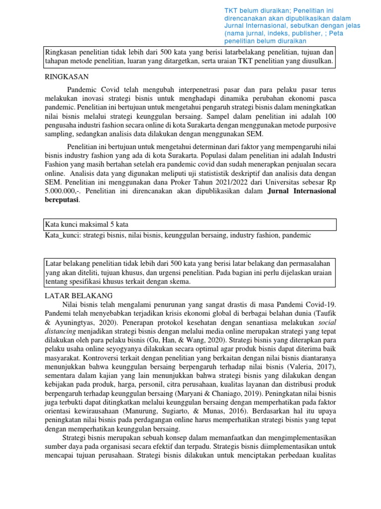 ASIH - P - Penelitian - Asih - Proker - MM - 22 PDF | PDF