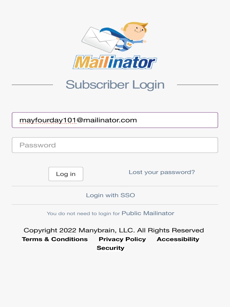 Mailinator Login PDF | PDF | Business | Finance & Money Management
