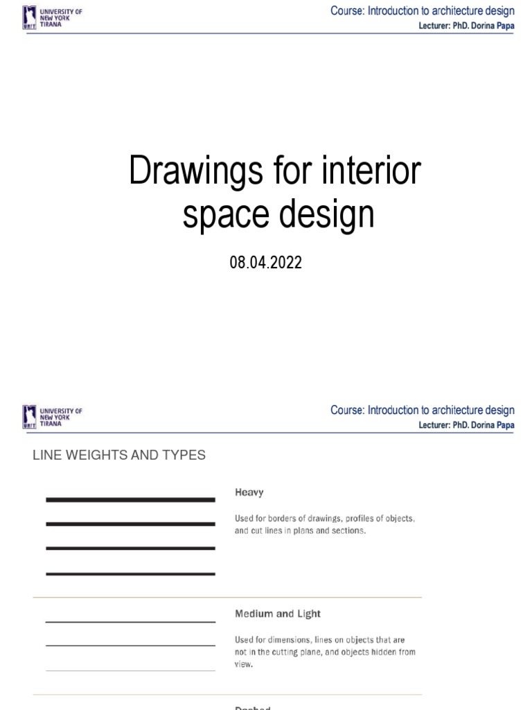 Drawings For Interior Design PDF | PDF