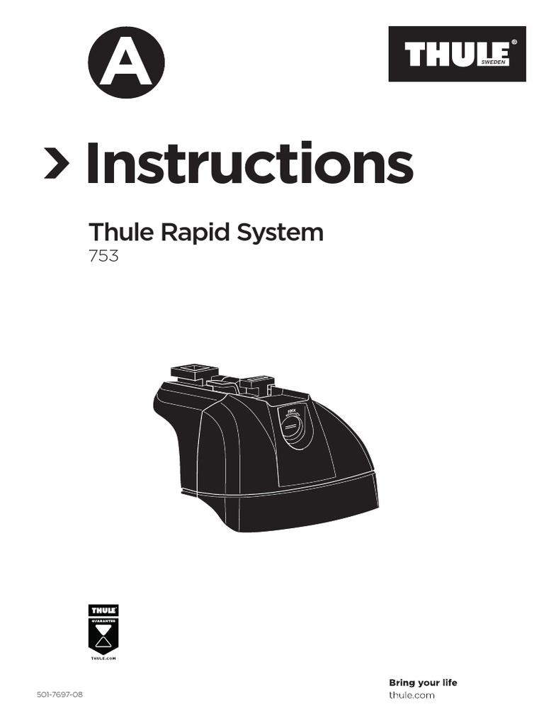 Thule Rapid System 753 501-7697-08 | PDF