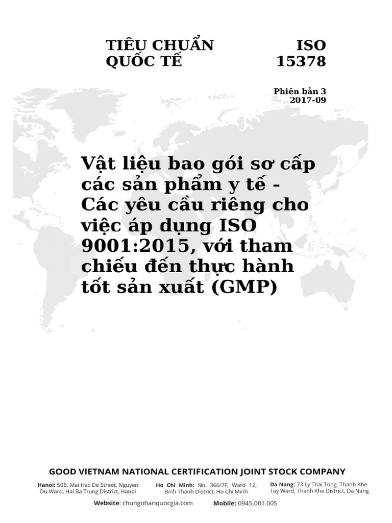ISO 15378:2017 (VN) - Full text of Vietnamese national standard on ...