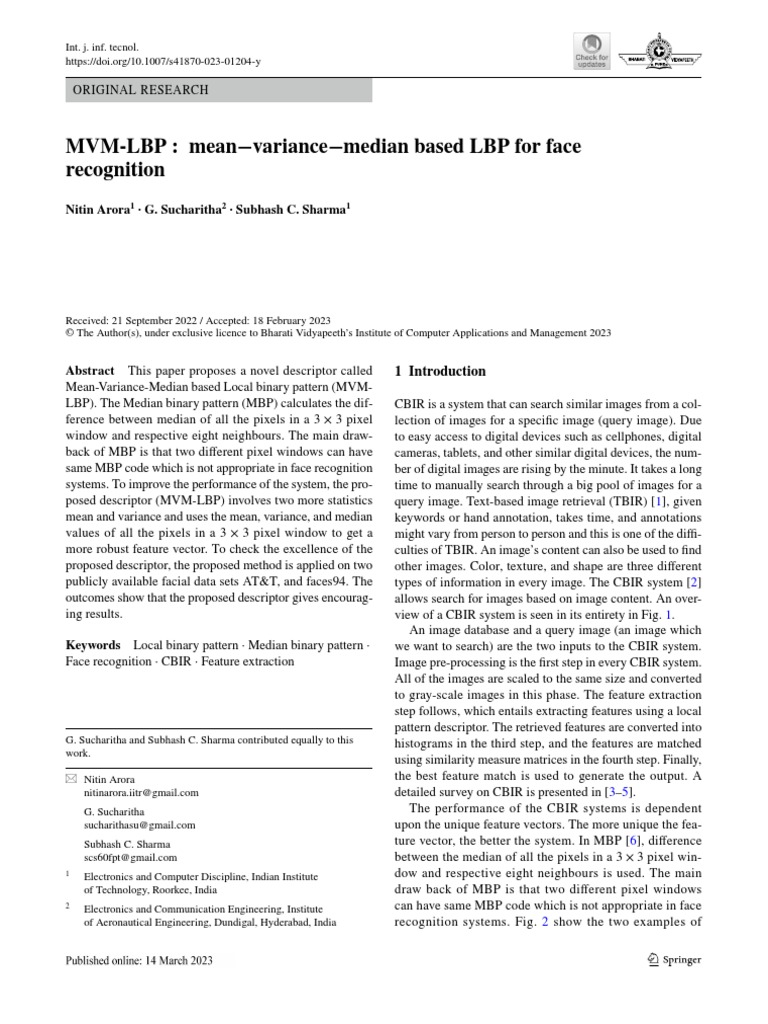 MVM LBP | Download Free PDF | Computing