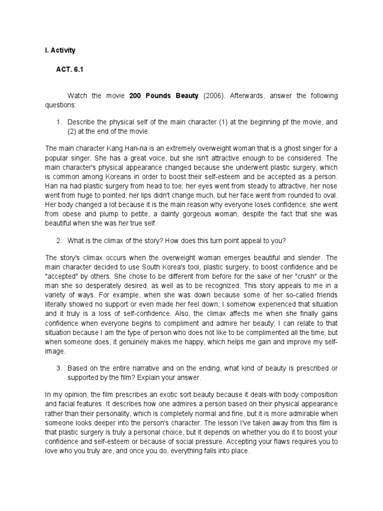 Module 6 Physical Aspect Activity | Download Free PDF | Self Esteem ...