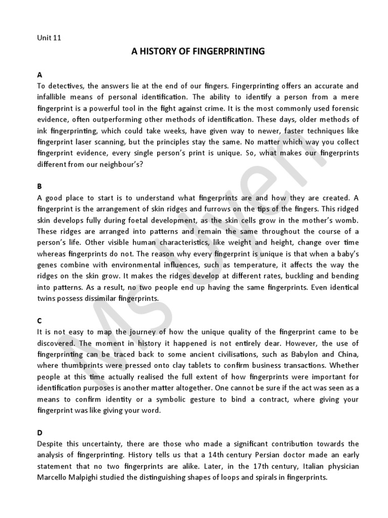 Reading Practice | PDF | Fingerprint | Graffiti