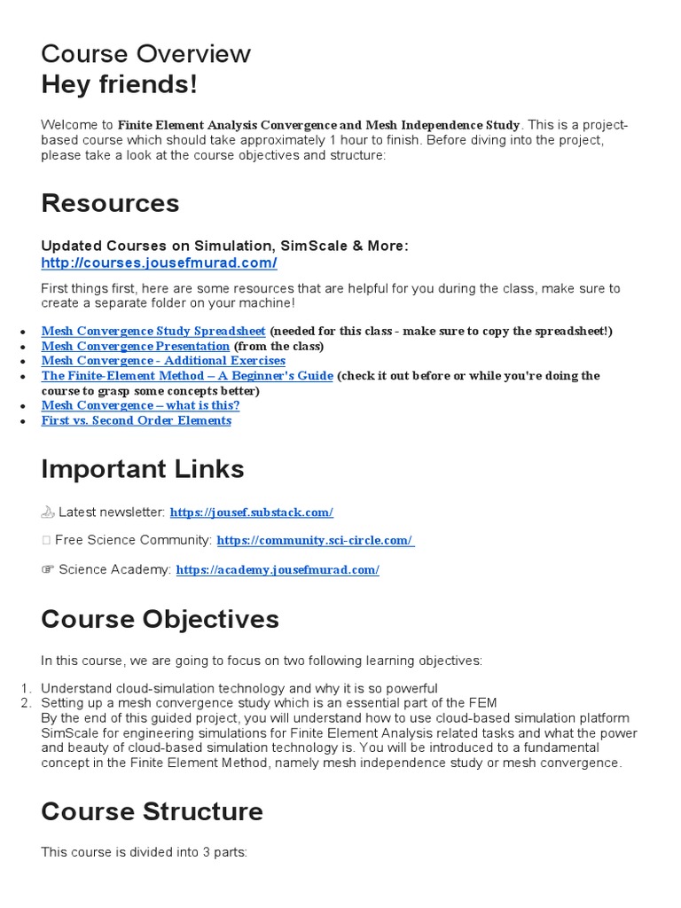 Fem Intro Pdf Finite Element Method Partial Differential Equation