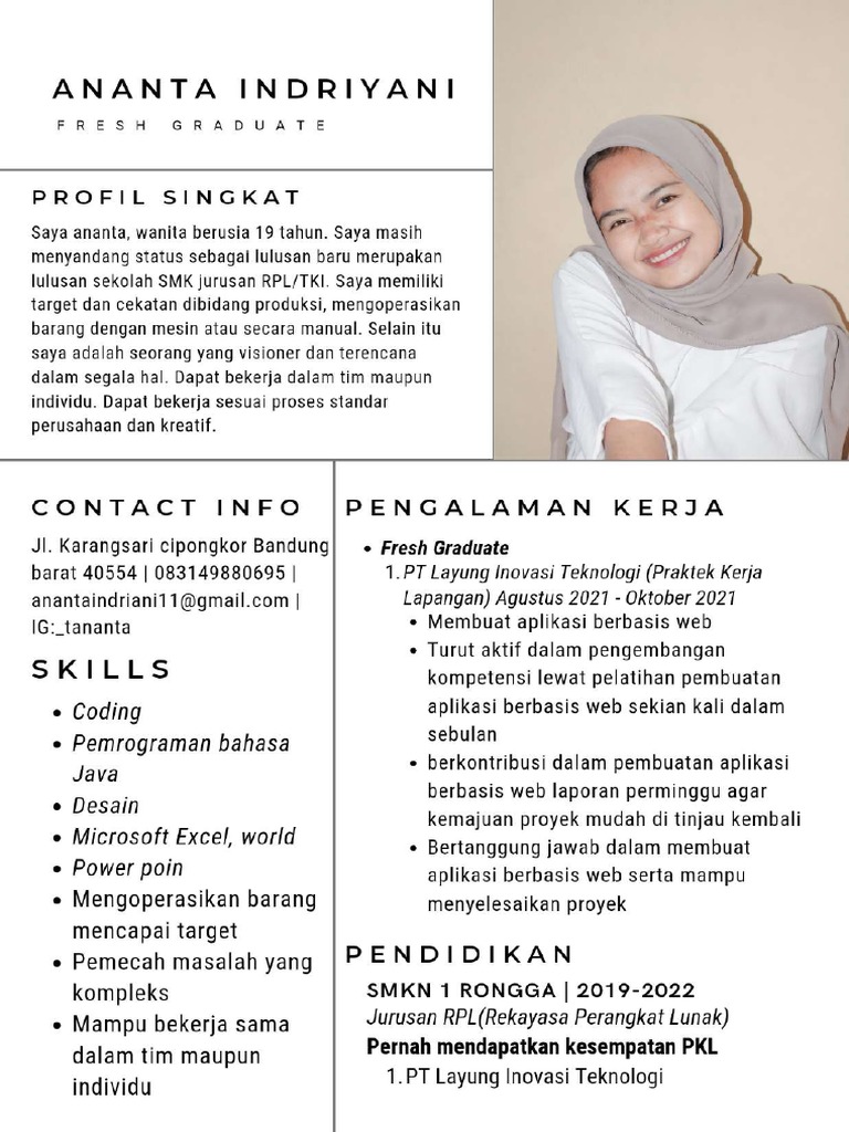 Ananta CV | PDF