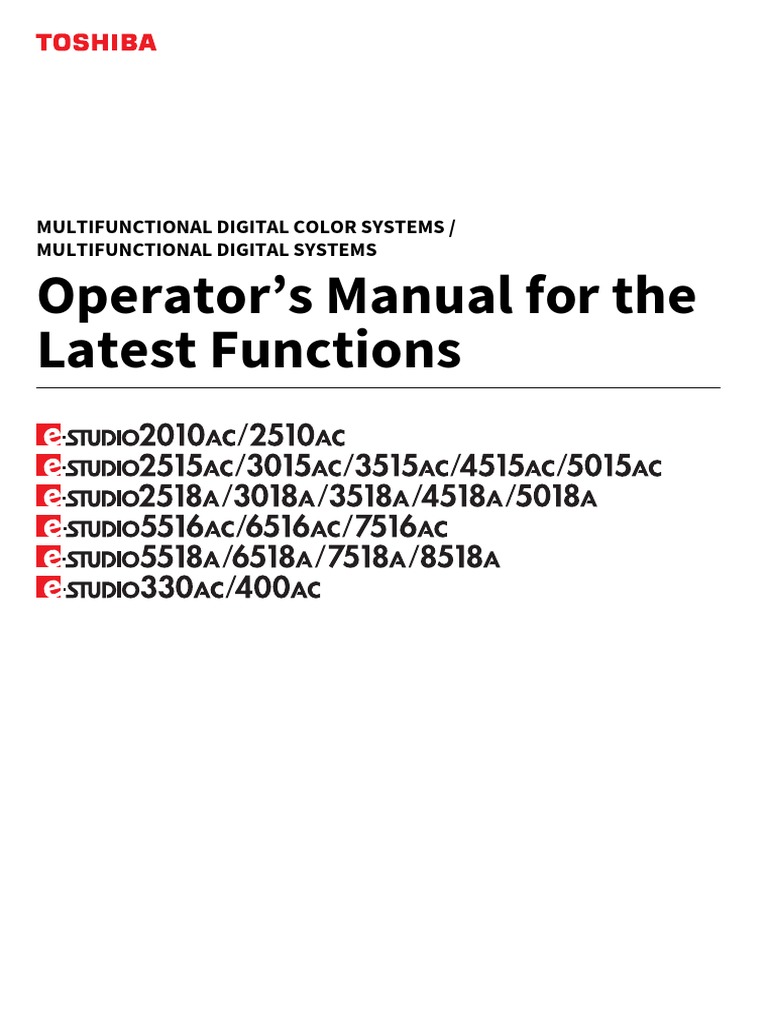 SING 18 19. Operators Manual For The Latest Functions ENG | PDF ...