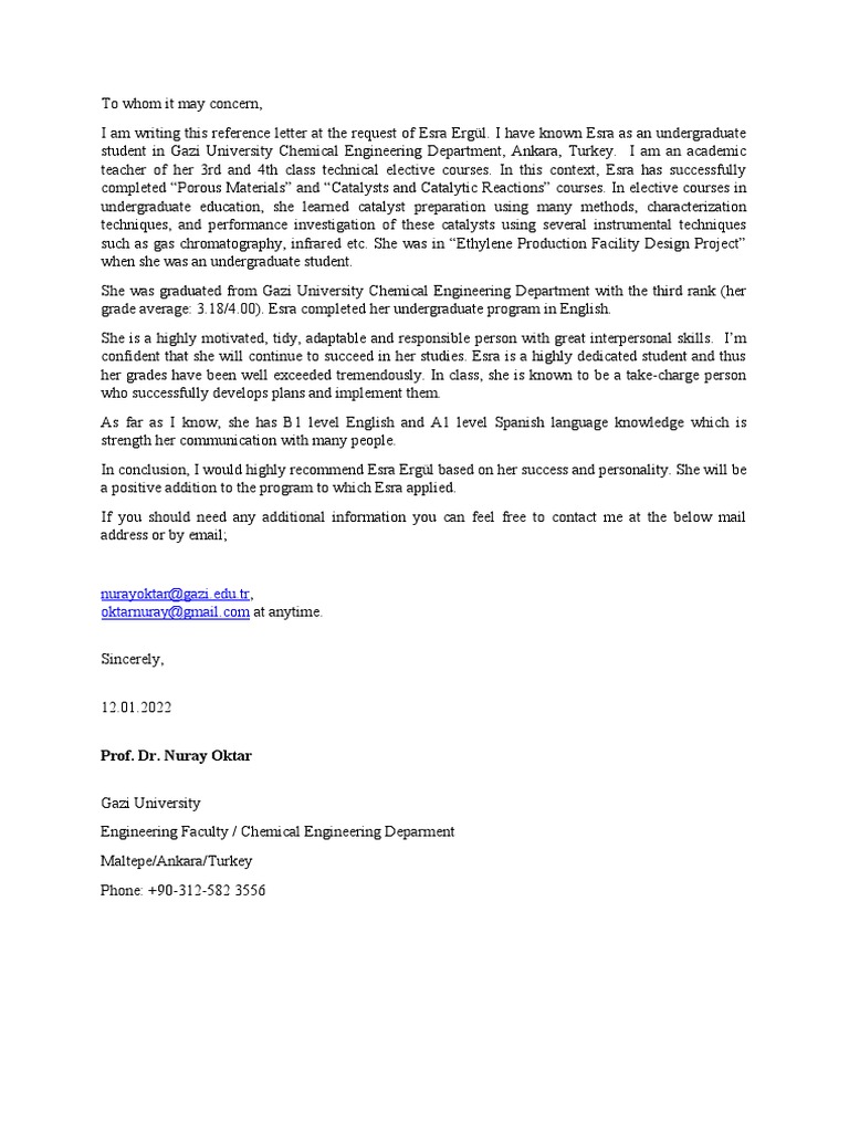 Esra Ergül-Reference-Letter | PDF