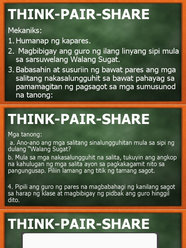 Paglalahad NG Gawain by Pair | PDF