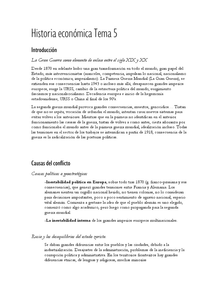 Wuolah-Free-Historia-Economica-Tema-5 (1) - Gulag - Free PDF | PDF | Moneda | Inflación