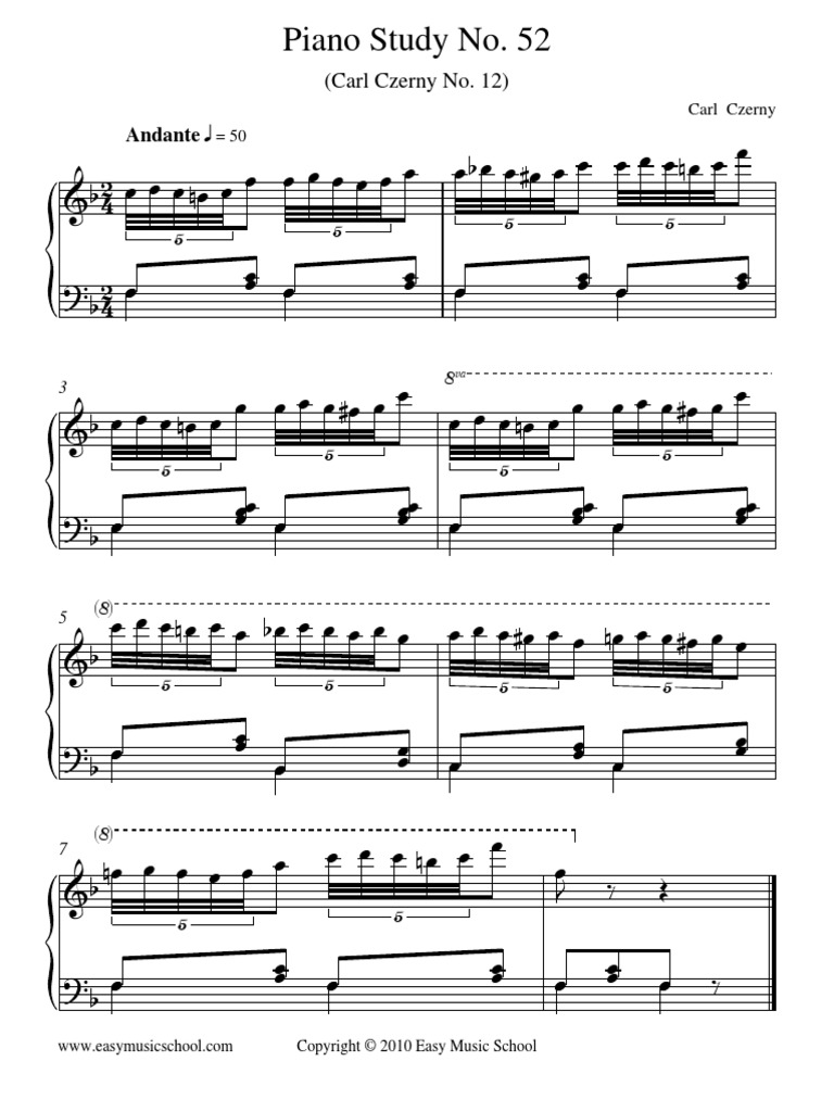 Czerny 12 Piano | PDF