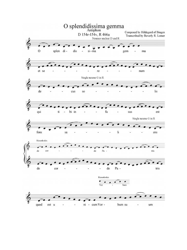 O Splendidissima Gemma PDF | PDF