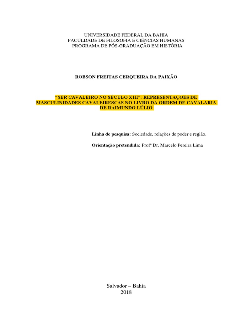 Texto 02. Robson Freitas Cerqueira Da Paixao PDF | PDF | Gênero ...
