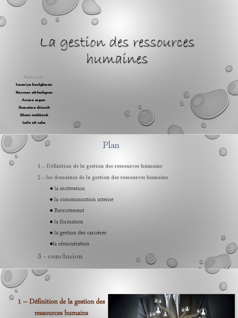 La Gestion Des Ressources Humains | PDF | Recrutement | Gestion des ressources humaines