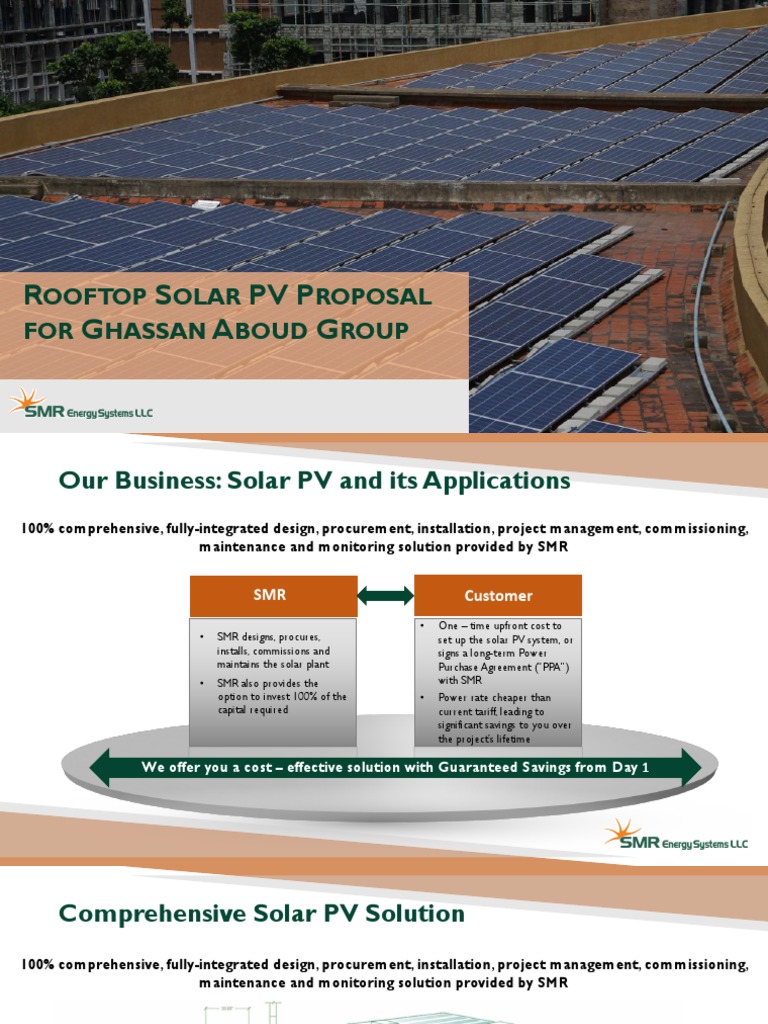 SMR - GAG - Rooftop Solar PV Proposal - 26 October 2022 PDF | PDF ...