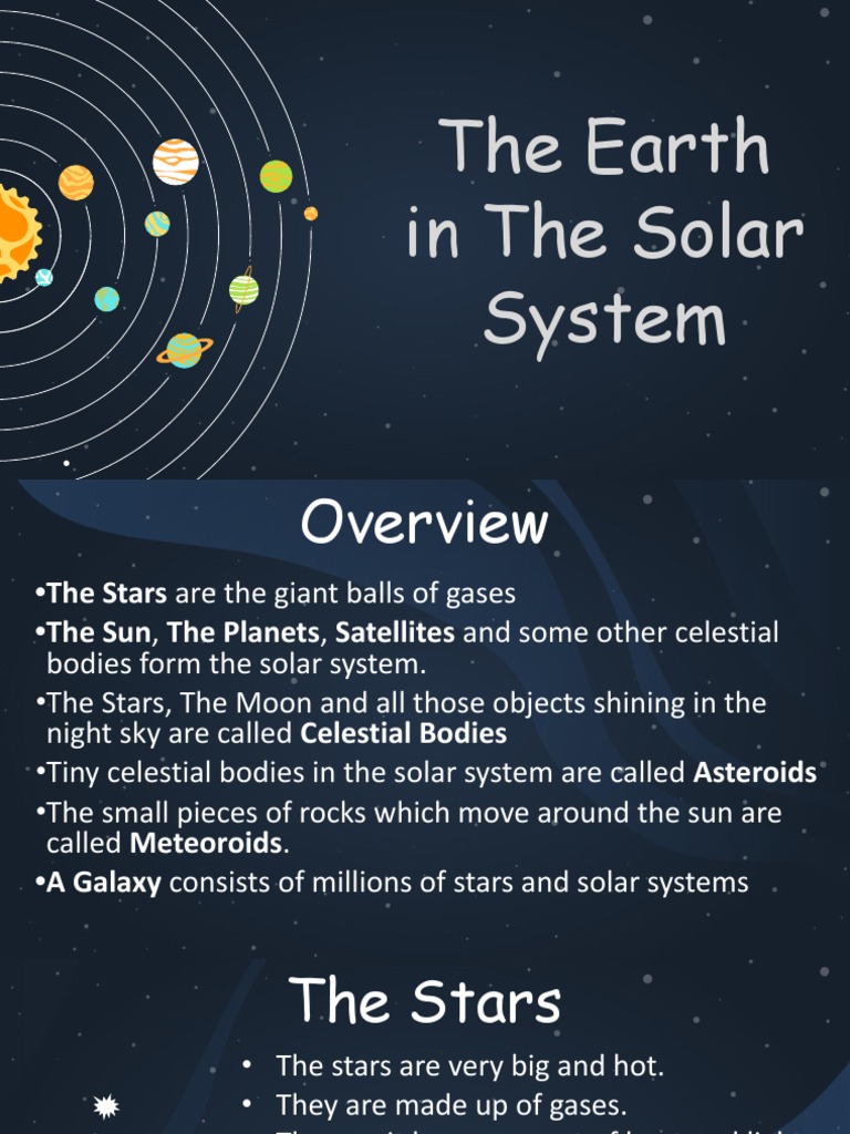 Earth in the Solar System Overview | PDF | Solar System | Planets