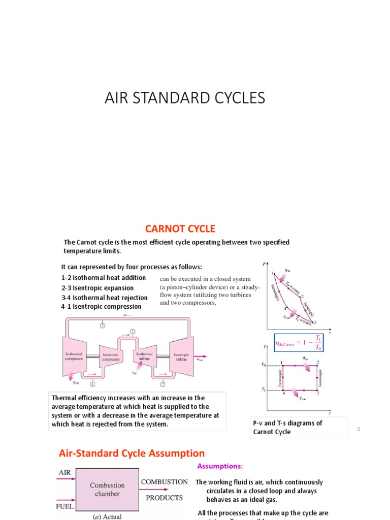 Lecture 3 Air Cycles | PDF | Internal Combustion Engine | Diesel Engine