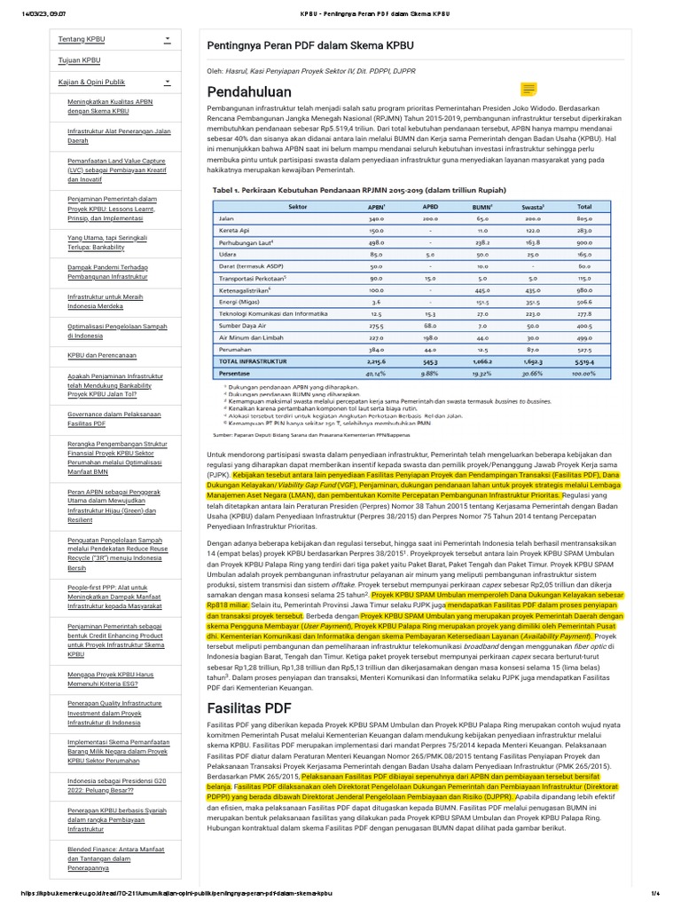 Kpbu Pentingnya Peran Pdf Dalam Skema Kpbu Pdf Pdf