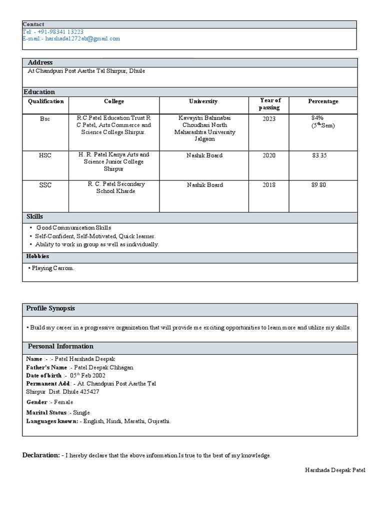 harshada_resume.docx | PDF