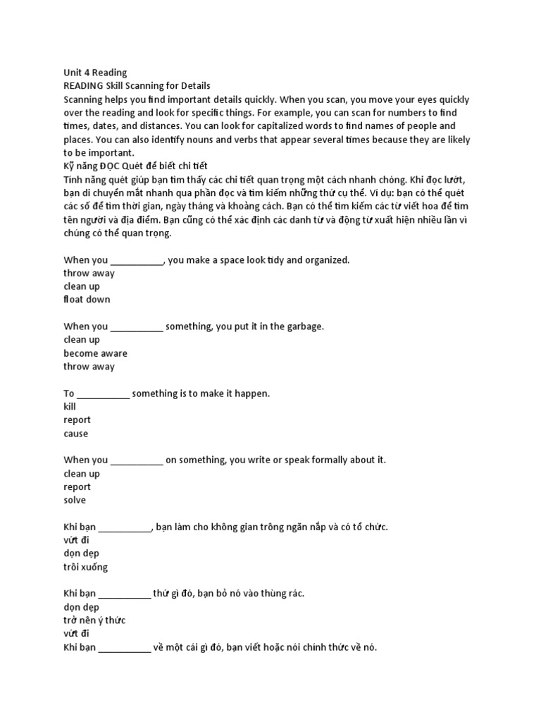 Unit 4 Reading | PDF