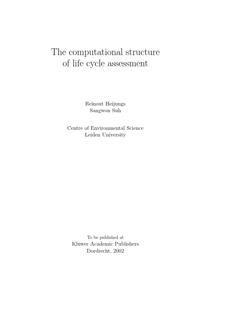 The Computation Structure of LCA | PDF | Matrix (Mathematics) | Life ...