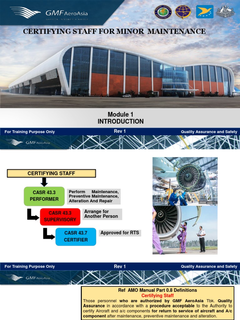 Certifying Staff For Minor Maintenance | PDF