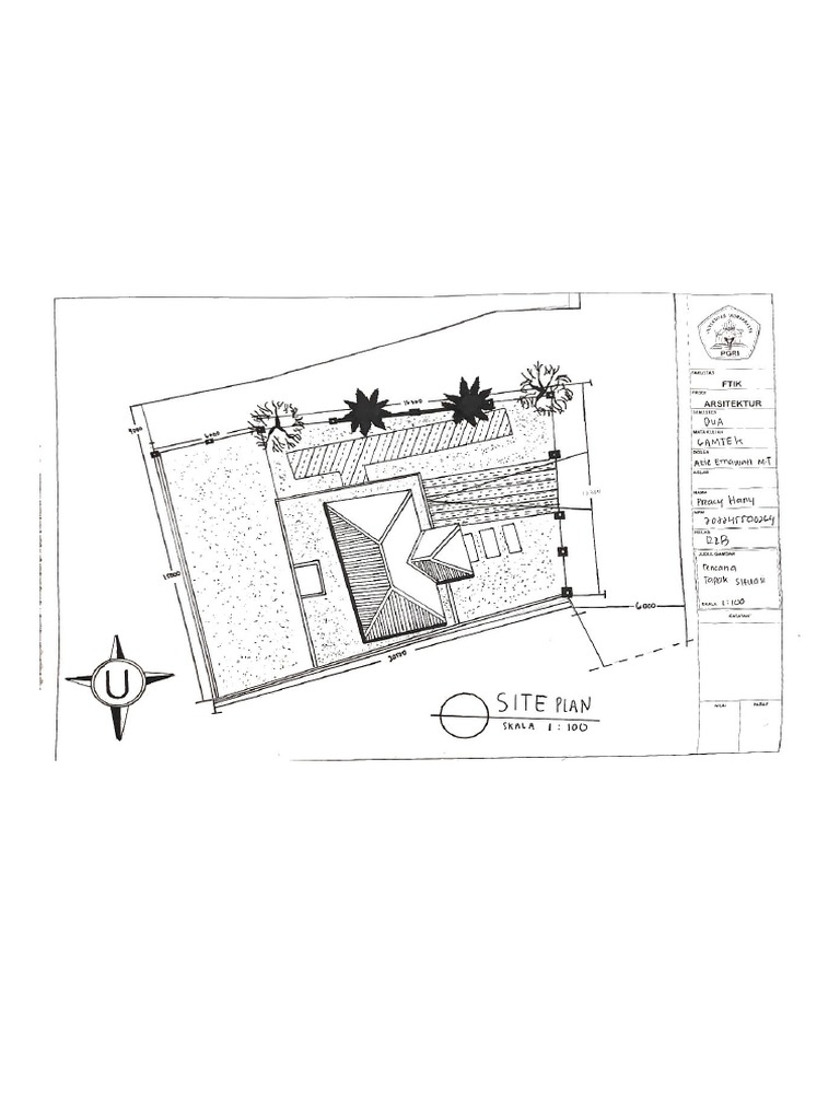 Gambar Teknik Siteplan Dan Situasi | PDF