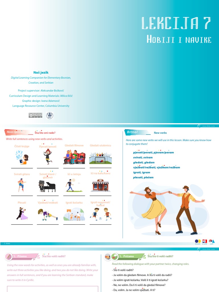 Lekcija 7 Hobiji I Navike | PDF