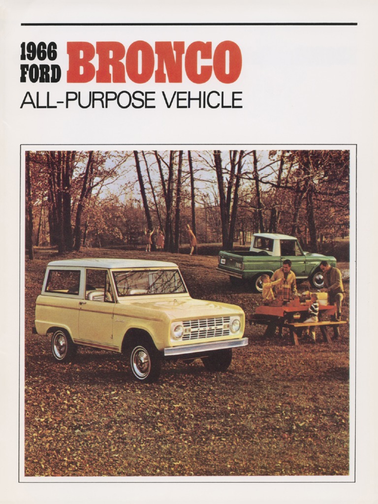 1966 Ford Bronco Brochure | PDF