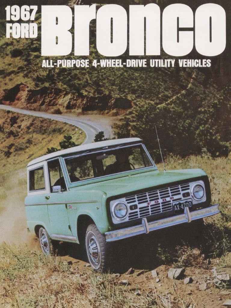 1967 Ford Bronco Brochure | PDF
