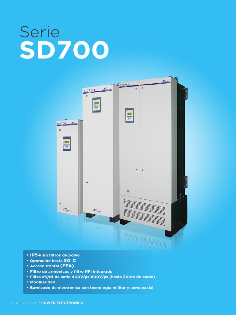 SD700 Ficha Tecnica | PDF | Bienes manufacturados | Electricidad