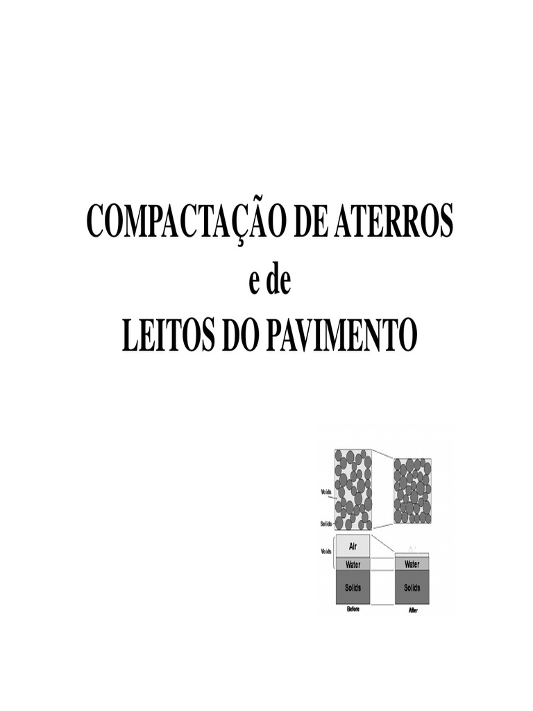 Compactação de Aterros e Pavimentos | PDF | Tempo | Pneu