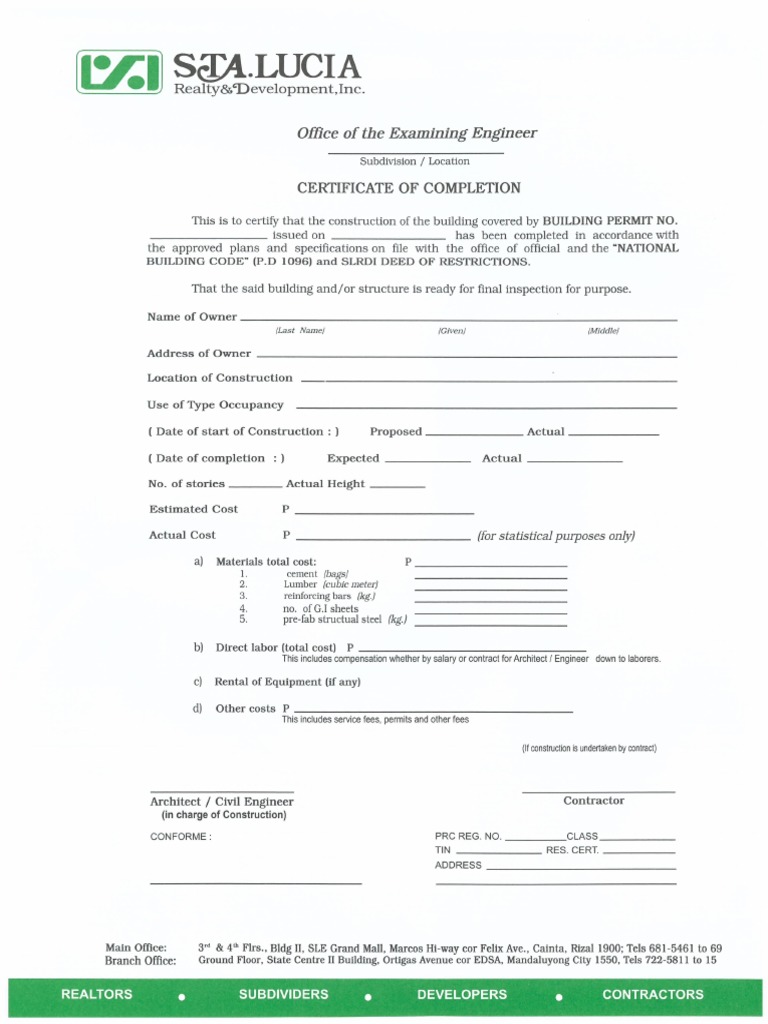 Refund - Certificate of Completion | PDF