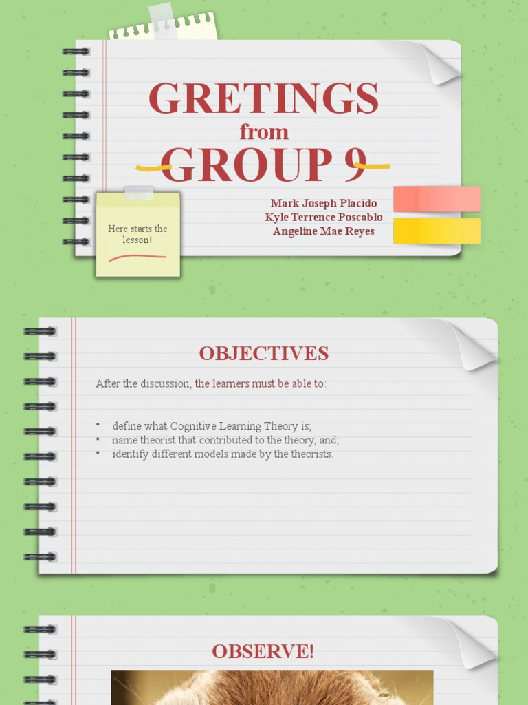 Key Contributors To Cognitive Theory Pdf Learning Theory Education