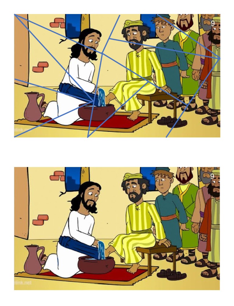 Puzzle - Balita - Yesus Membasuh Kaki Murid2Nya | PDF