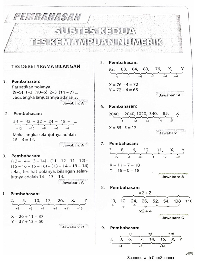 Knci Tes Numerik-1 | PDF