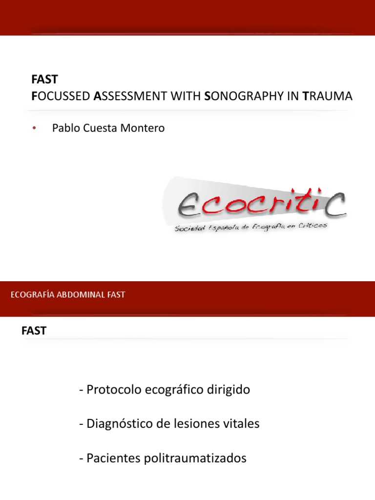 3.18. Eco-Fast | PDF | Ultrasonido médico | Medicina