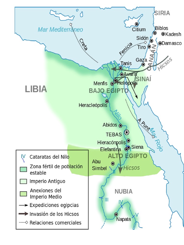 Mapa de Egipto Antiguo | PDF