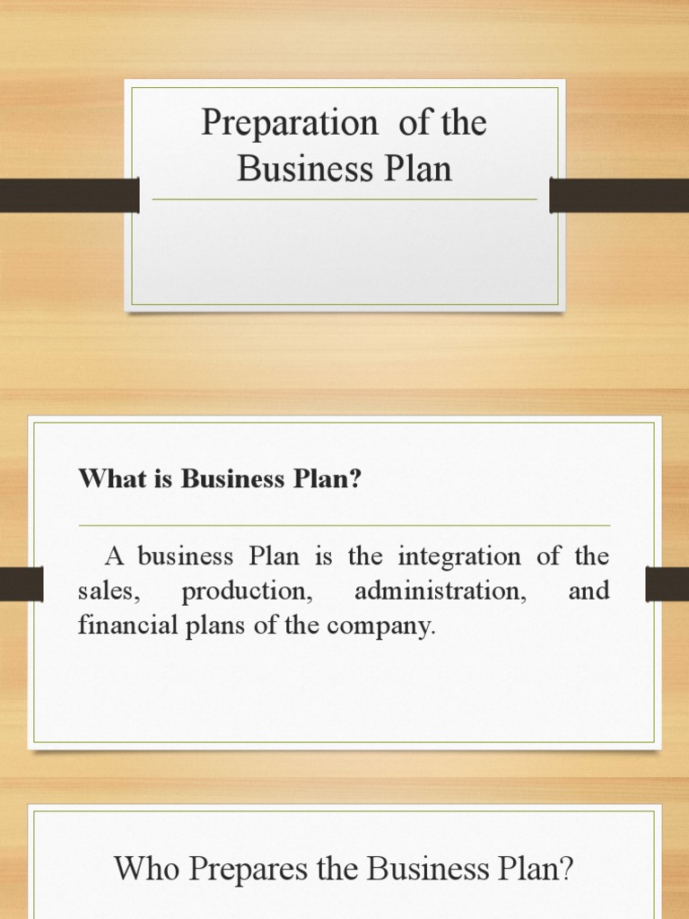 Business Plan Preparation Guide | PDF | Business Plan | Market (Economics)