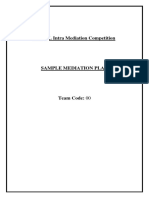 Mediation Plan - Final Draft | PDF | Mediation