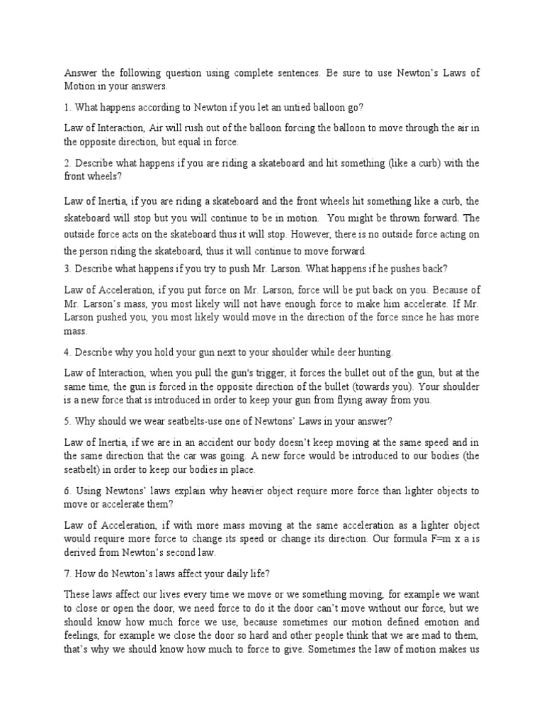 Physics Problem Solving Example | PDF | Force | Newton's Laws Of Motion