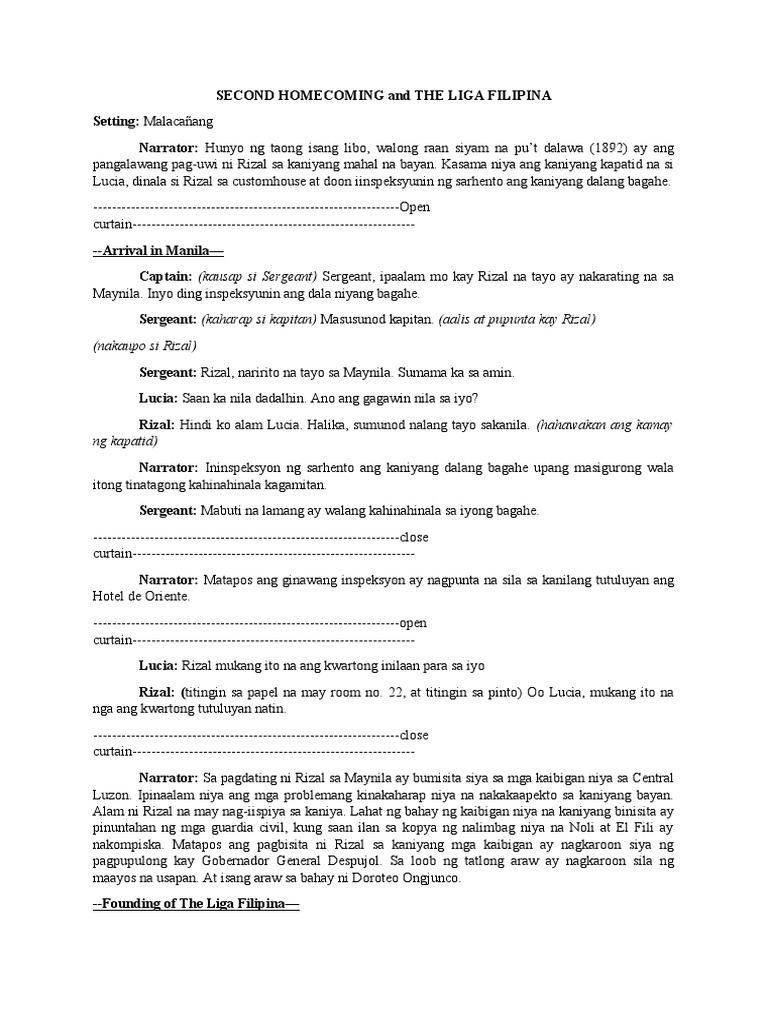 SECOND HOMECOMING and THE LIGA FILIPINA - 095859 - 054649 | PDF