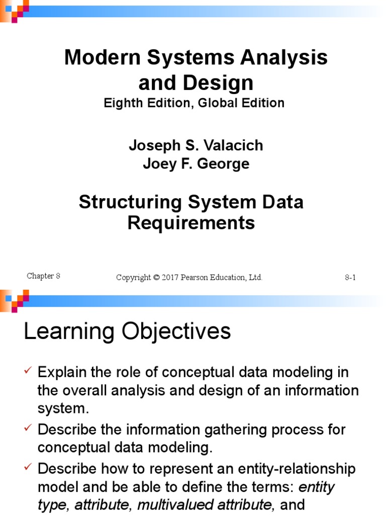 Valacich Msad8e ch08 | PDF | Conceptual Model | Data Model