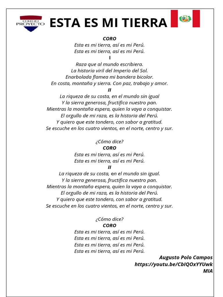 ESTA ES MI TIERRA Santiago | PDF