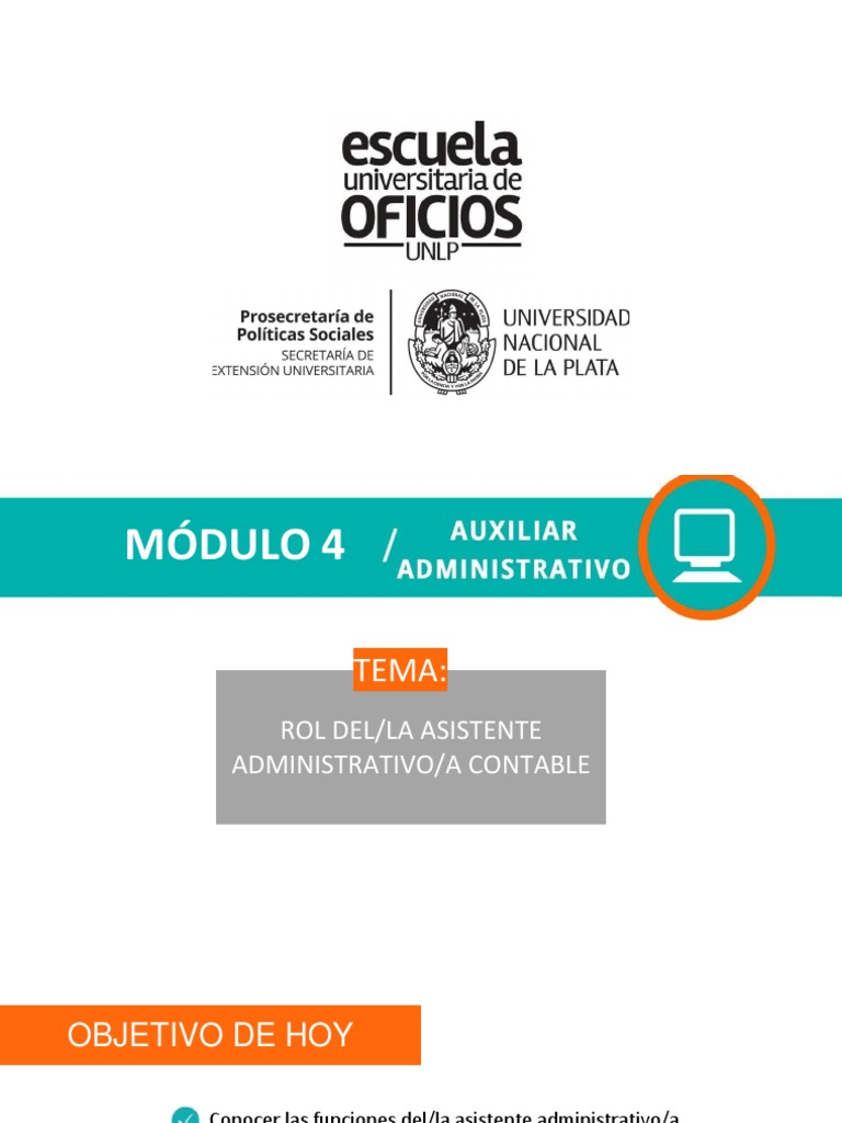MODULO 4. Rol Asistente PDF | PDF | Logística | Contabilidad